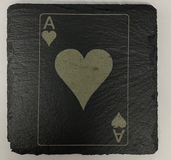 Ace of Hearts Slate Coaster – Slate Coasters